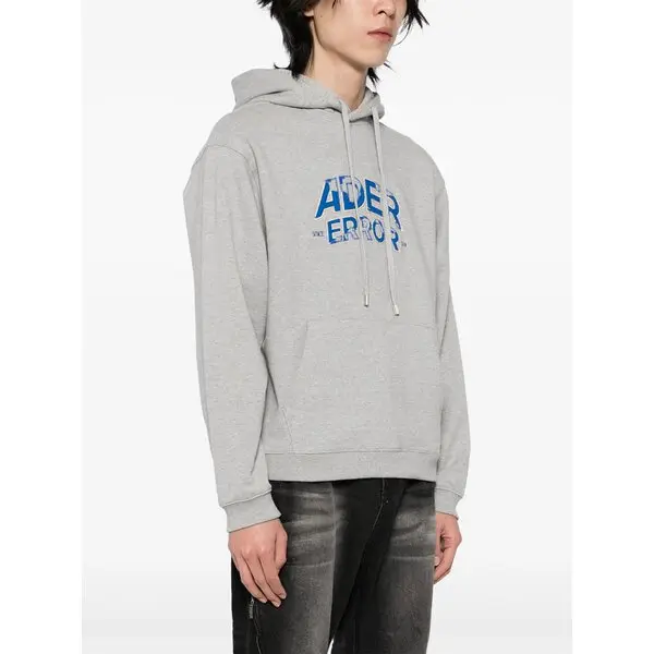 ADER ERROR Cotton Hooded Sweatshirt - Gray