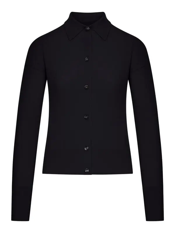 Max Mara Medeola Wool Cardigan - Black