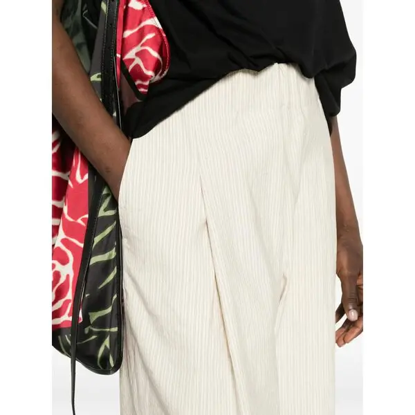 Dries Van Noten Striped Palazzo Trousers - Cream