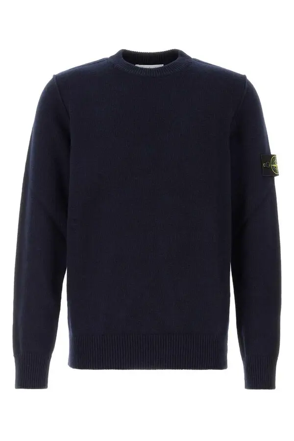 Stone Island Midnight Wool Blend Sweater - Blue