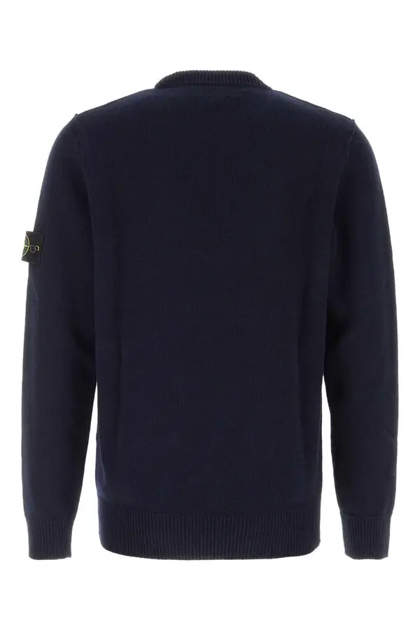 Stone Island Midnight Wool Blend Sweater - Blue