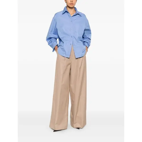 Balenciaga Cotton Polyester Long Sleeve Button-up Shirt - Blue