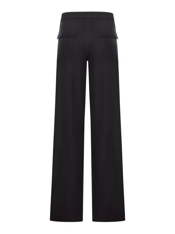 Moncler Rick Owens Drawstring Trousers In Technical Fabric - Black