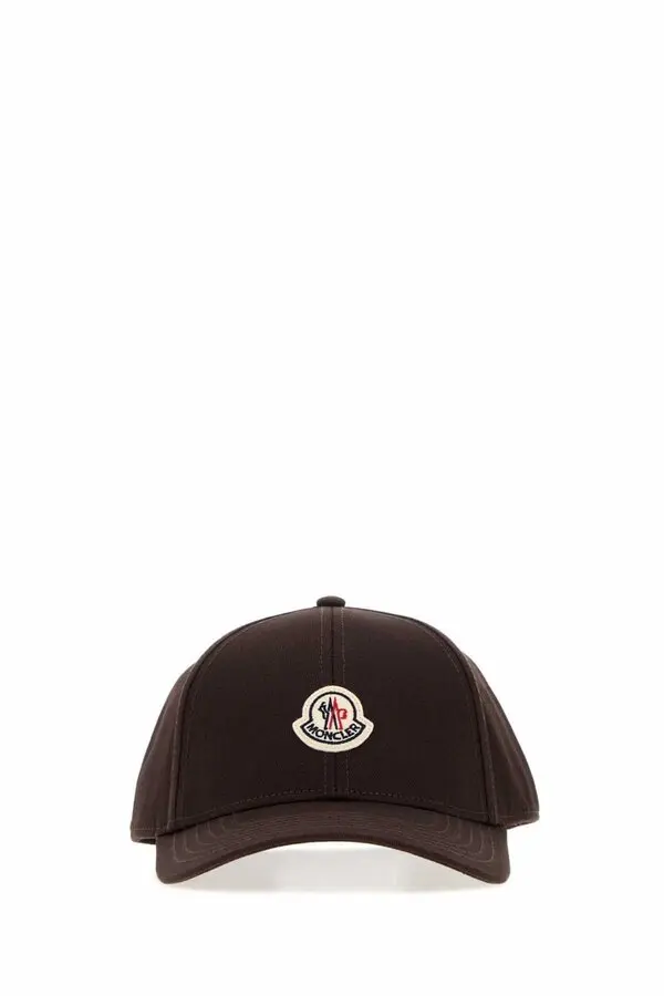 Moncler Cotton Baseball Cap - Brown