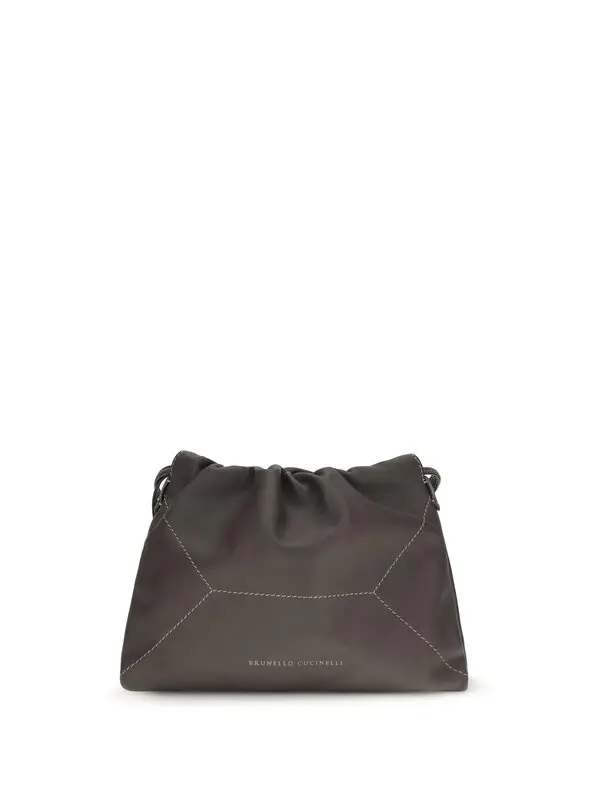 Brunello Cucinelli Leather Shoulder Bag - Brown