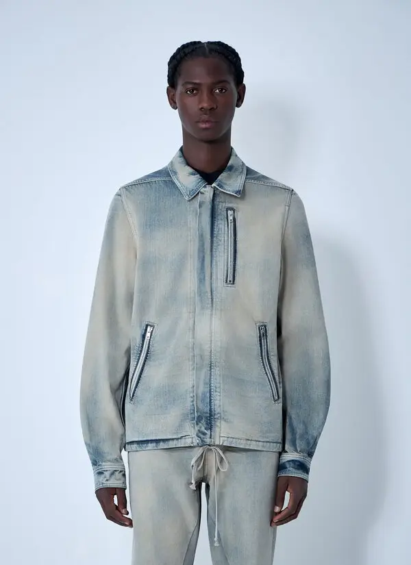 Rick Owens Denim Jacket - White
