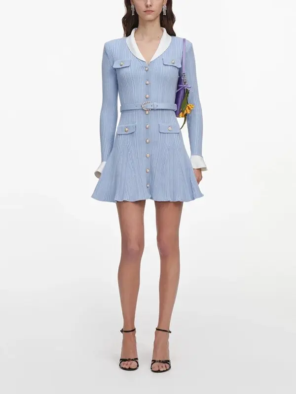 SELF-PORTRAIT Knit Mini Dress