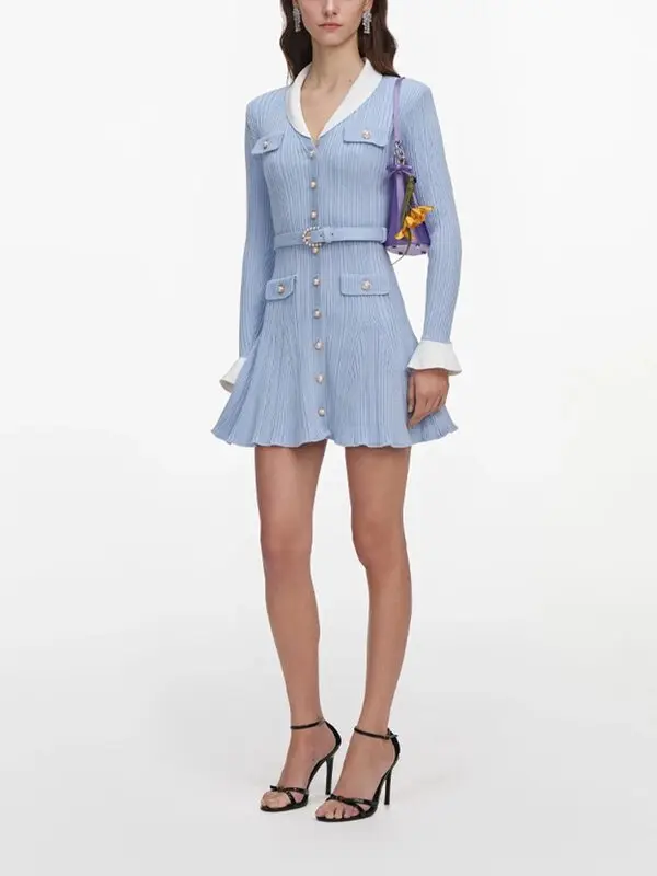 SELF-PORTRAIT Knit Mini Dress