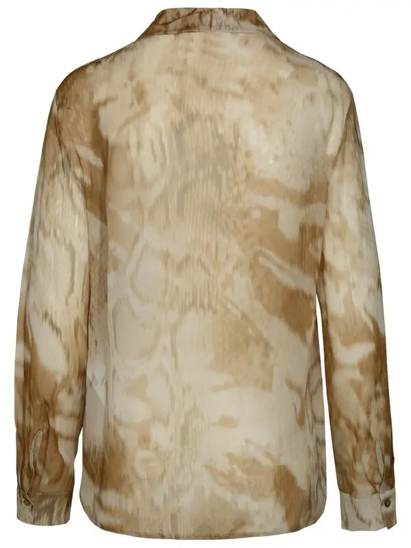 Blumarine Two-tone Viscose Shirt