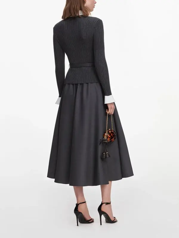 SELF-PORTRAIT Knit Midi Dress