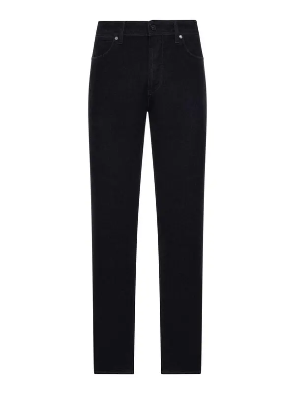 Stone Island Slim Jeans With Compass Logo - Black
