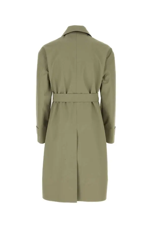 JIL SANDER Army Cotton Trench Coat