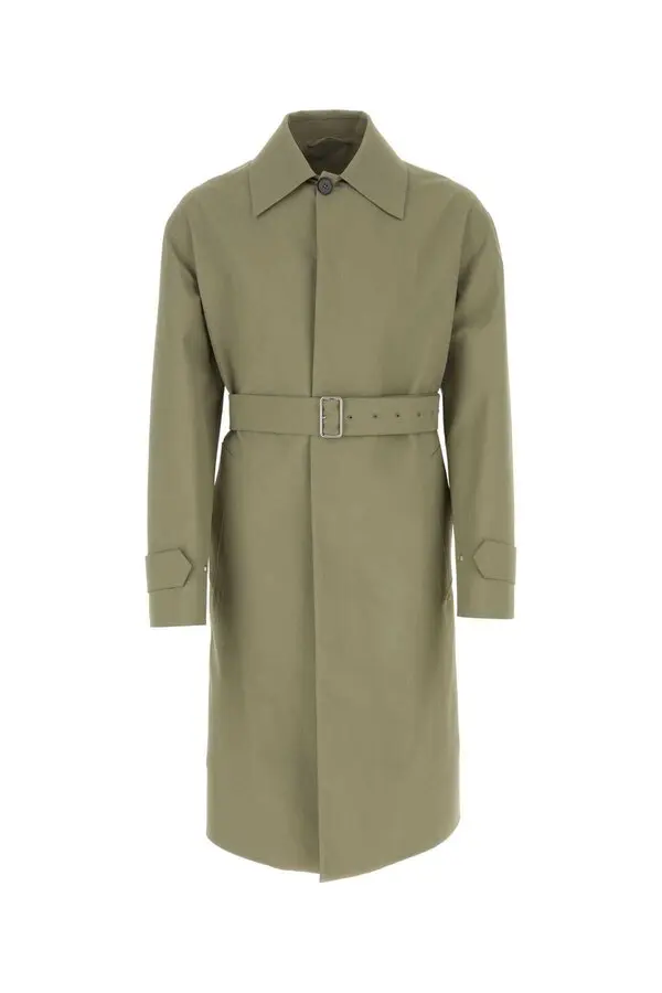 JIL SANDER Army Cotton Trench Coat - Green