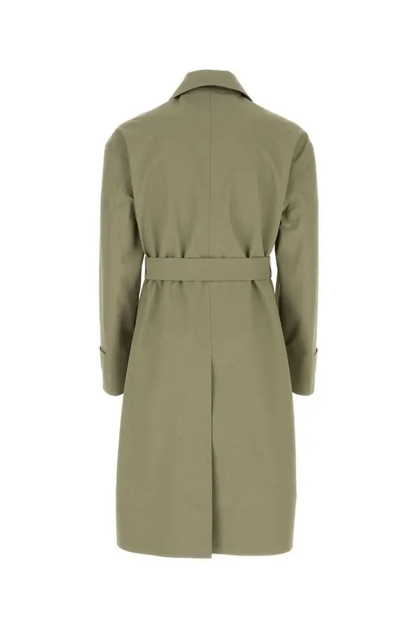 JIL SANDER Army Cotton Trench Coat - Green