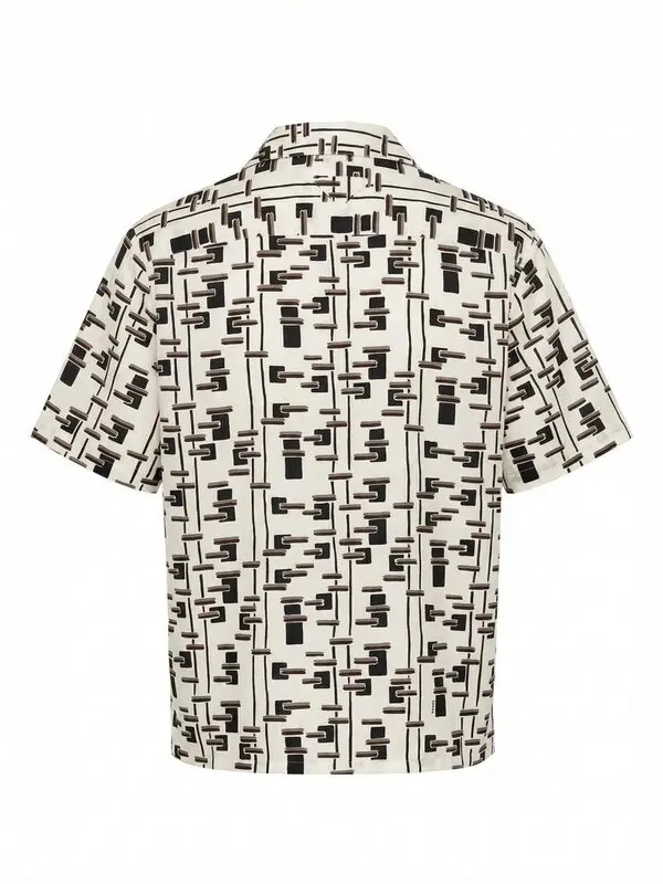 Prada Striped Cotton And Silk `bowling` Shirt - Multicolor