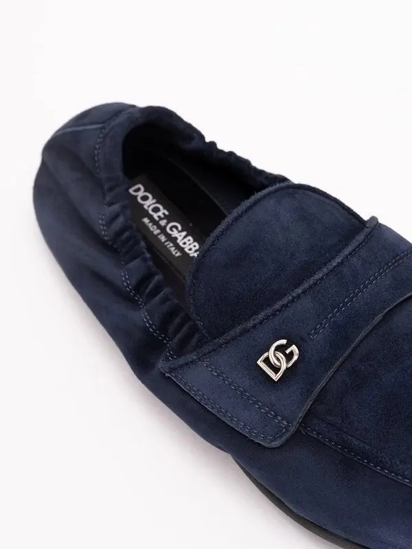 Dolce & Gabbana Elastic-back Calf Leather Loafers - Multicolor
