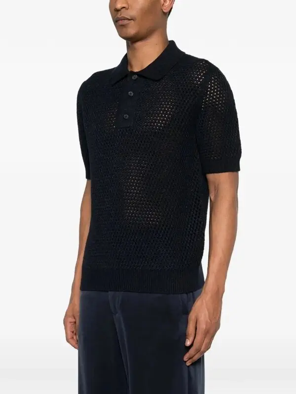 Prada Cotton Linen Polo Neck - Multicolor