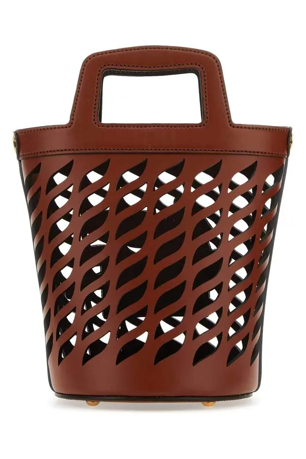 Etro Leather Coffa Bucket Bag