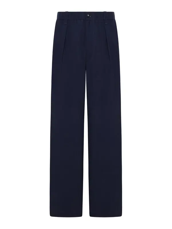 Giorgio Armani Wide-leg Tailored Linen Trousers