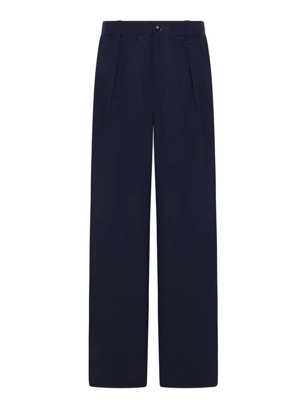 Giorgio Armani Wide-leg Tailored Linen Trousers - Multicolor