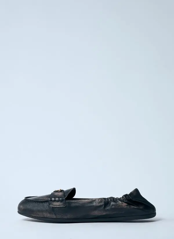 Prada Logo Plaque Loafters