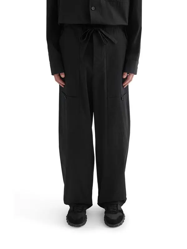 JIL SANDER Cotton Poplin Cargo Pants