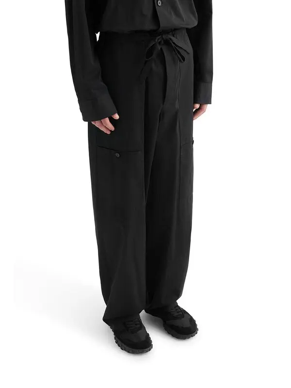 JIL SANDER Cotton Poplin Cargo Pants