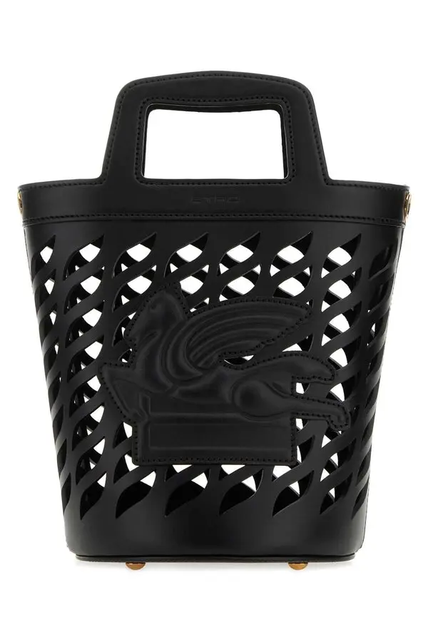 Etro Leather Coffa Bucket Bag