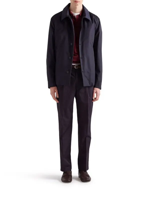 Prada Tailored Cotton Poplin Trousers