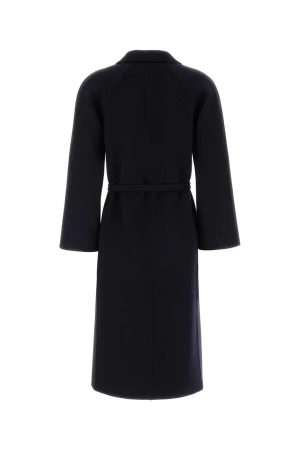 JIL SANDER Midnight Wool Coat - Blue