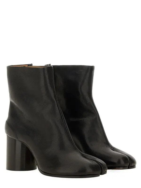 MAISON MARGIELA Leather Tabi Boots - Black