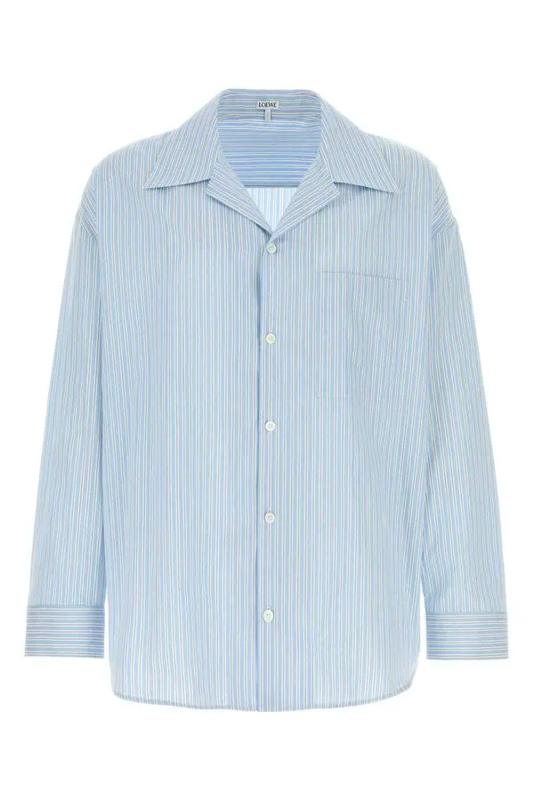 Loewe Embroidered Poplin Shirt - Multicolor