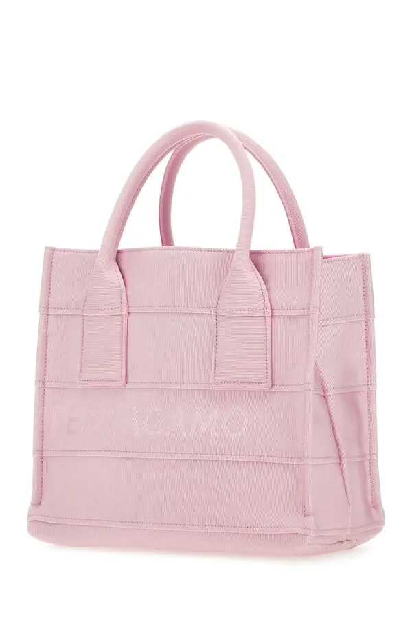 FERRAGAMO Fabric Beach Handbag - Pink