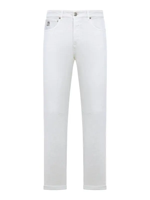 Brunello Cucinelli Stretch Cotton Jeans - Multicolor