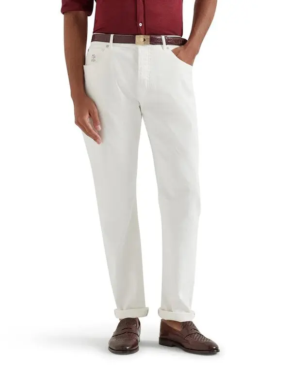 Brunello Cucinelli Stretch Cotton Jeans - Multicolor