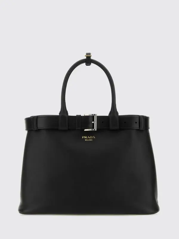 Prada Buckle Nappa Leather Bag