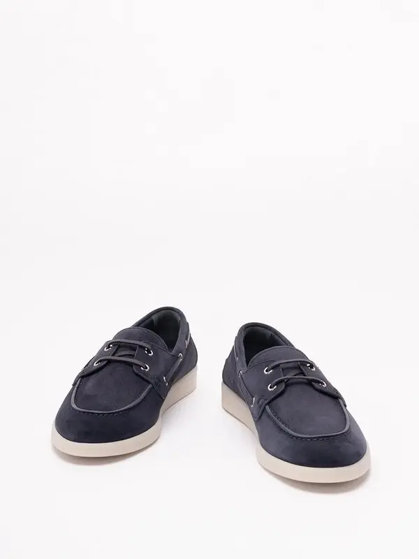 Prada Suede Boat Shoes