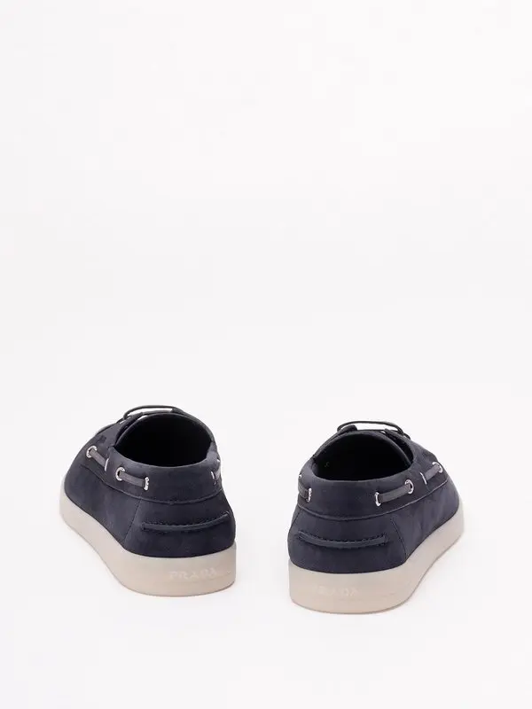 Prada Suede Boat Shoes