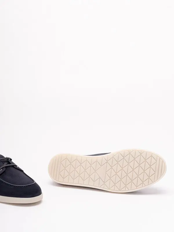 Prada Suede Boat Shoes