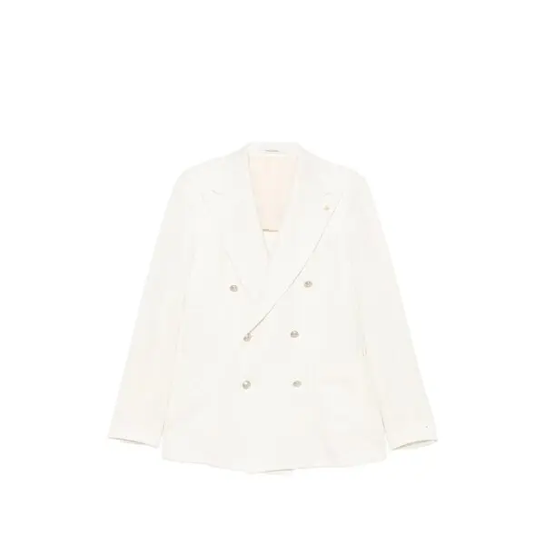 Tagliatore Double Breasted Blazer - Cream