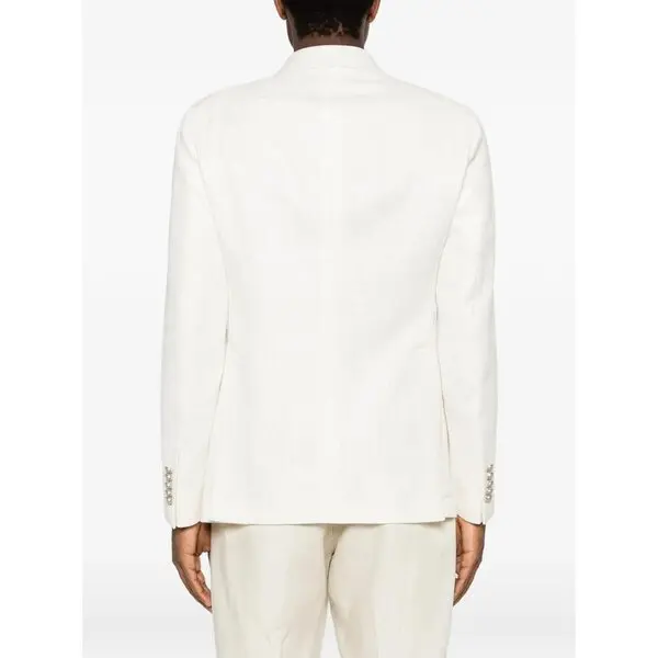 Tagliatore Double Breasted Blazer - Cream