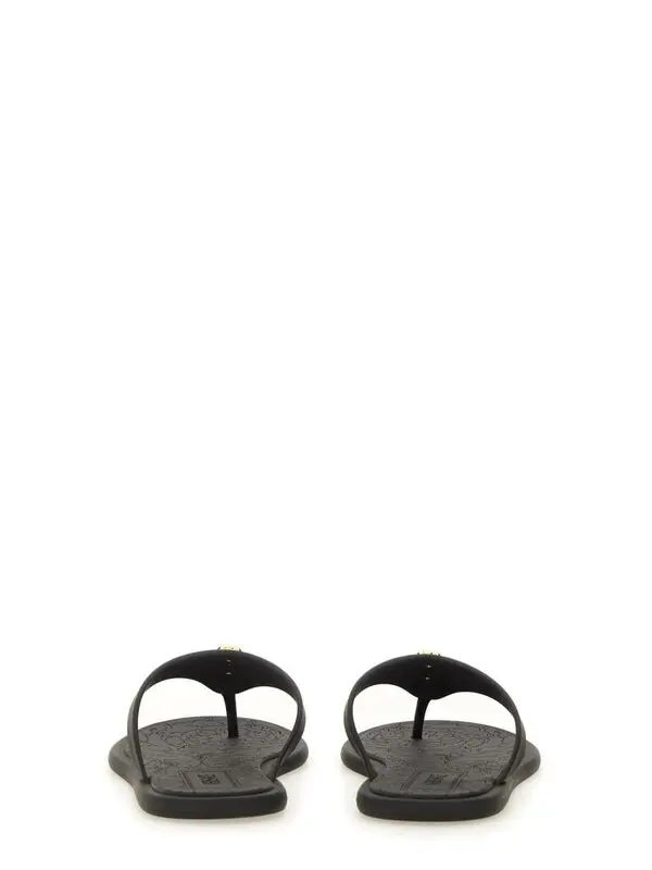 Versace Alia Thong Sandals - Black