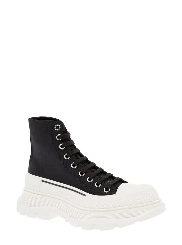 Alexander McQueen Tread Slick High Top Sneakers - Black