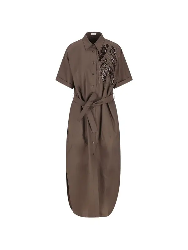 Brunello Cucinelli Cotton Long Dress