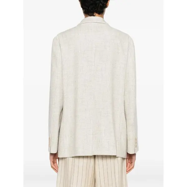BLAZÉ MILANO Neutrals Jackets Tweed Jackets