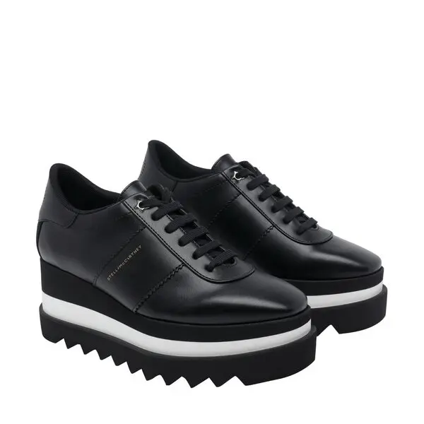 Stella McCartney Elyse Wedge Sneakers - Black