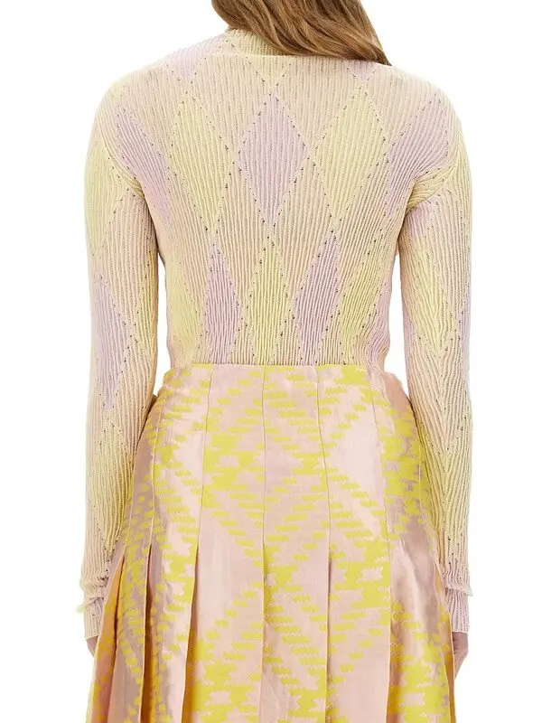 Burberry Shirt With Check Pattern - Multicolor