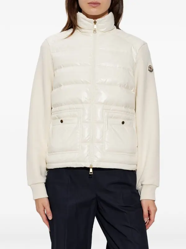 Moncler Wool And Nylon Padded Cardigan