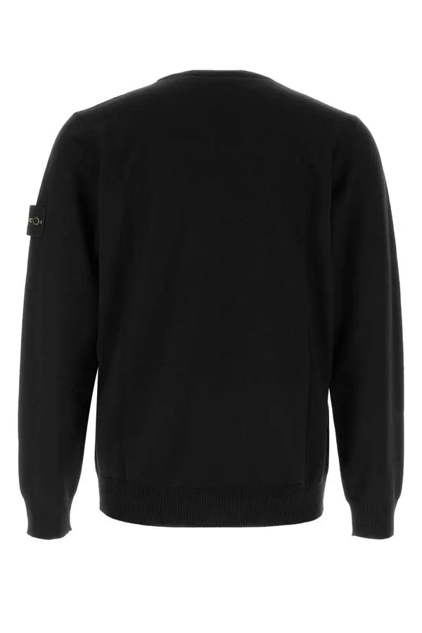 Stone Island Wool Sweater - Black