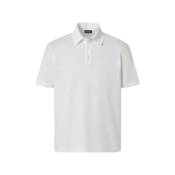 Zegna Polo Shirts - White
